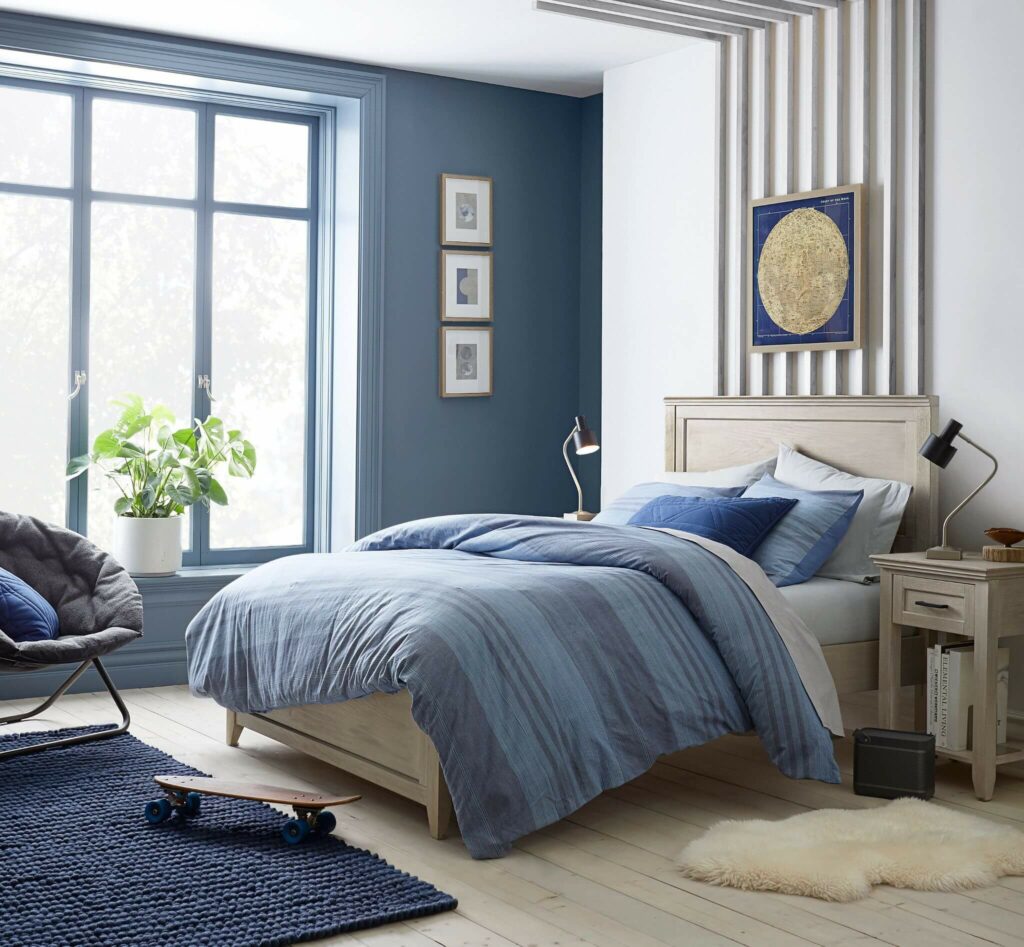 Azul en el dormitorio matrimonial - Sherwin Williams EcuadorSherwin ...